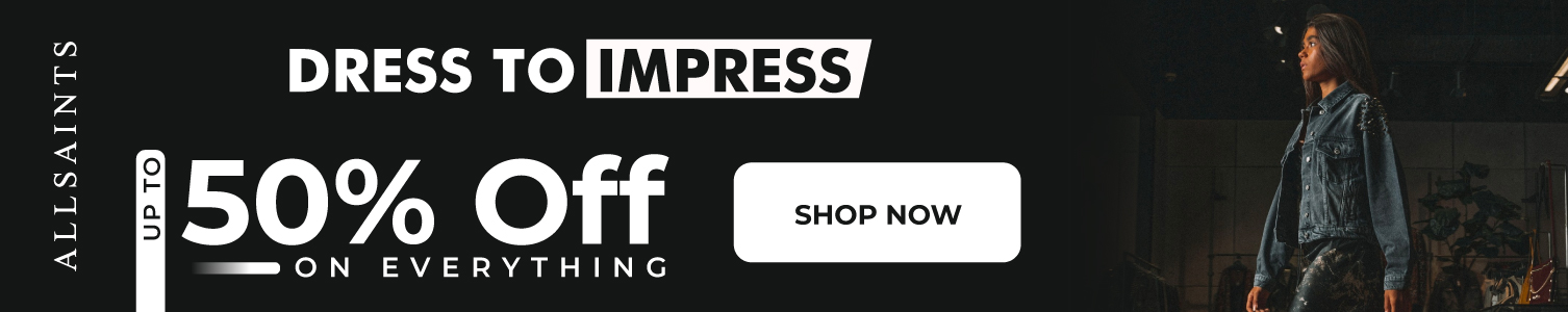 AllSaints Coupons | 50% Off Promo Codes | May 2025